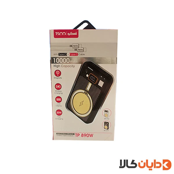 پاوربانک فست شارژ 10000 تسکو TSCO مدل TP 890W